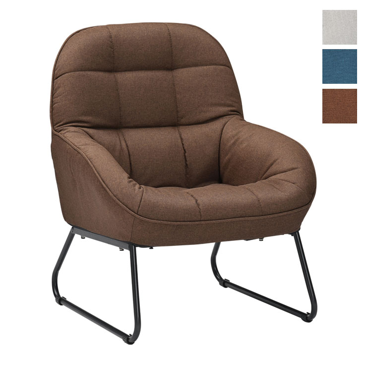 ソファ スチール アイアン ファブリック 1人掛けリビング ダイニング おしゃれ かわいい マルモ1P(代引不可)【送料無料】 | Sizeee