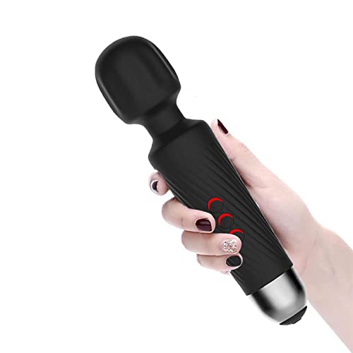 【2023NEW】電マ Raykel人気デンマ強力 コードレス【20種振動・8段階速度・収納ポーチ付き】USB充電式 軽量 携帯便利 手が痺れない 電ま 360°曲がりヘッド 静音設計 防水 ...