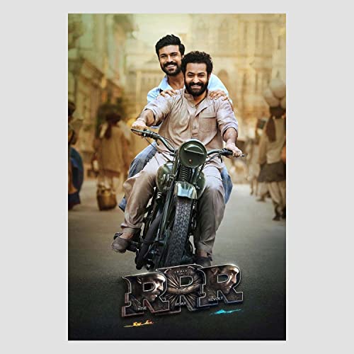 RRR ポスター RRR (Rise Roar Revolt) 装飾ポスター Roudram Ranam Rudhiram 画用紙&木製フレーム アートパネル 壁絵 モダン 絵画 インテリア ...