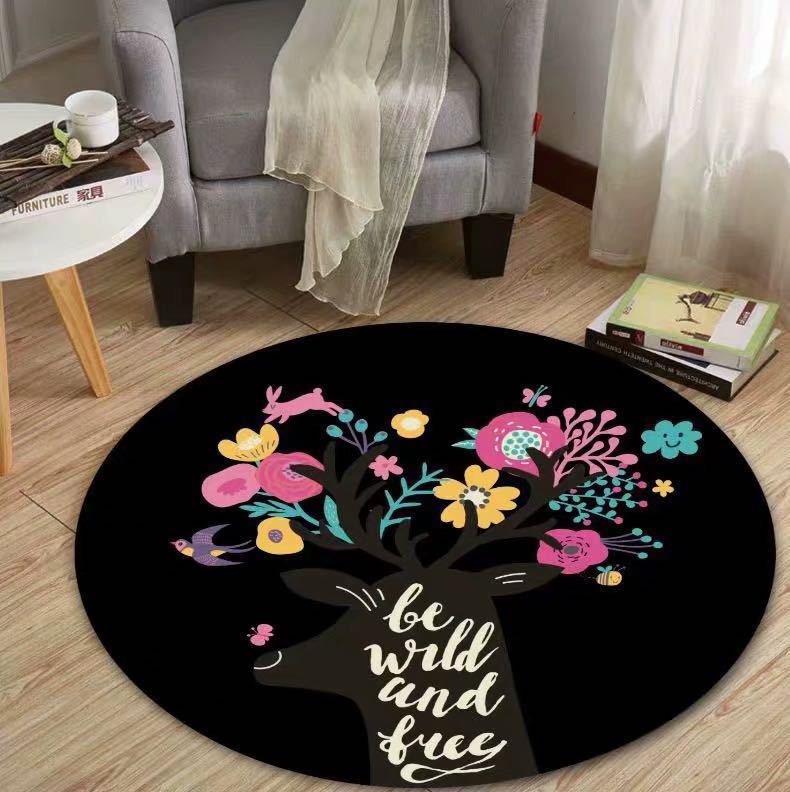 ☆ラグマット リビングマット 玄関マット カーペット.お風呂マット 80cm | Sizeee