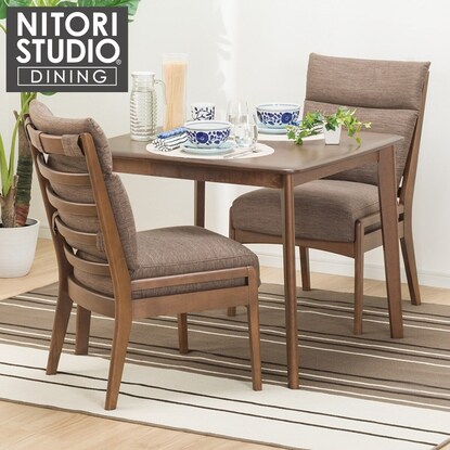 ダイニングテーブル3点セット(NコレクションT-01 90 MBR/C-27M MBR/DMO) | Sizeee