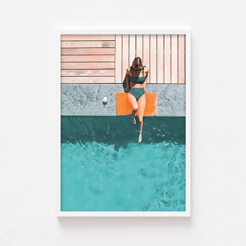 【夏 モダン アート ポスター】ハワイ 沖縄 リゾート 写真 風景【ポップ おしゃれ 人気 インテリア雑貨】インテリアフォト 壁掛け ウォールアート お部屋 玄関 リビング (A2) | Sizeee