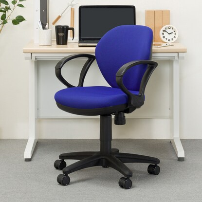 オフィスチェア(セルト 肘付き BK/BL) | Sizeee