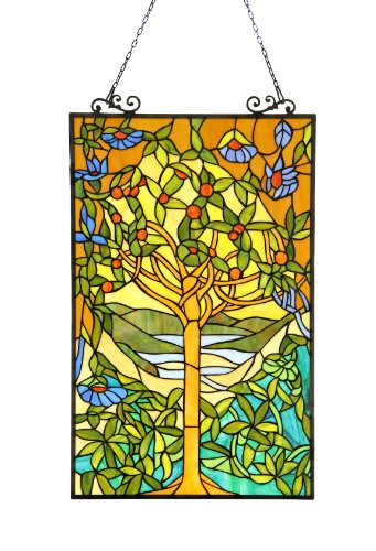 エデンtiffany-glassウィンドウパネル20 x 32 | Sizeee