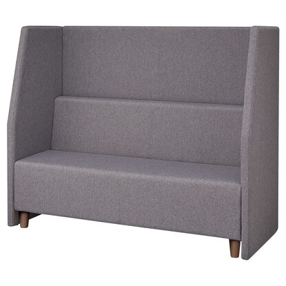 布張りパネルソファ(スクエア1600 BR/GY) | Sizeee