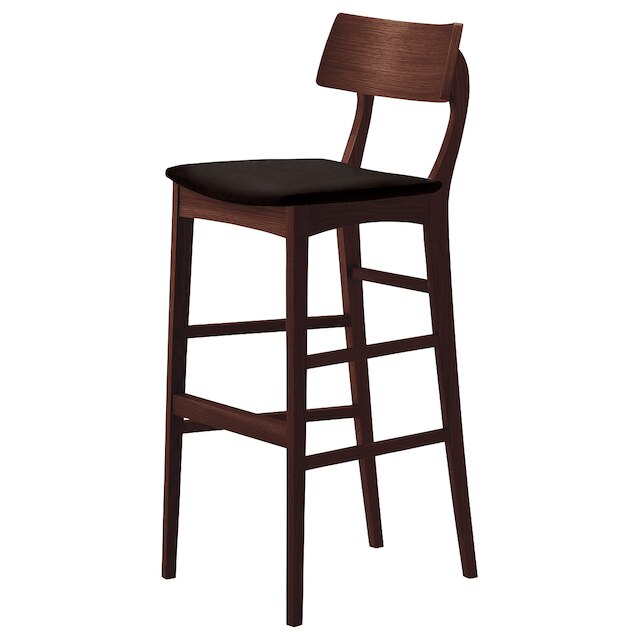 木製カウンターチェア(アデス 1N A80-24 DBR/BK) | Sizeee