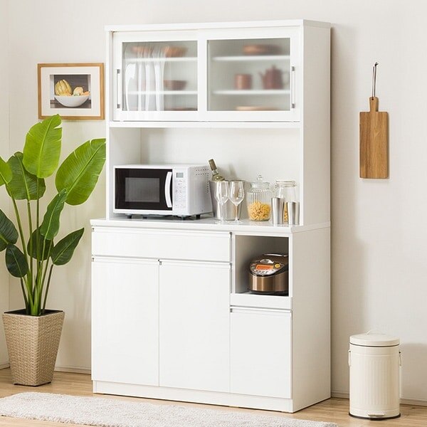 キッチンボード( レジューム120-2TG-S WH/120-2TH-R WH） | Sizeee