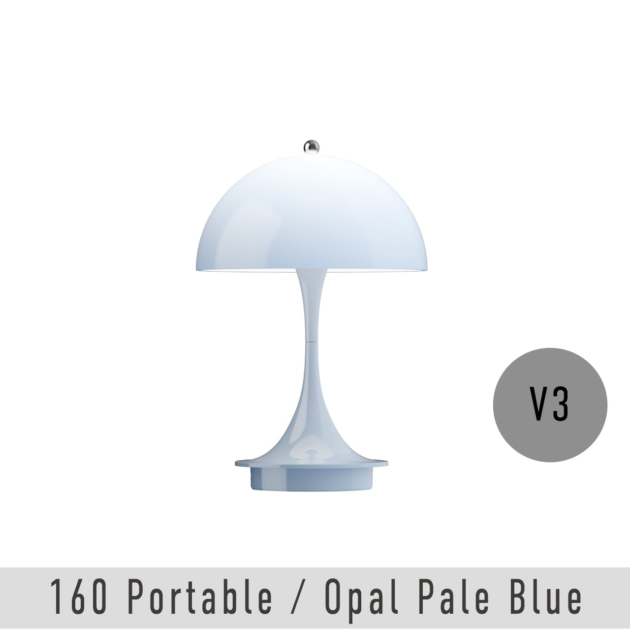パンテラ 160 ポータブル / オパール・ペール・ブルー V3 / Panthella 160 Portable / Opal Pale Blue / ヴァーナー・パントン / Louis ...