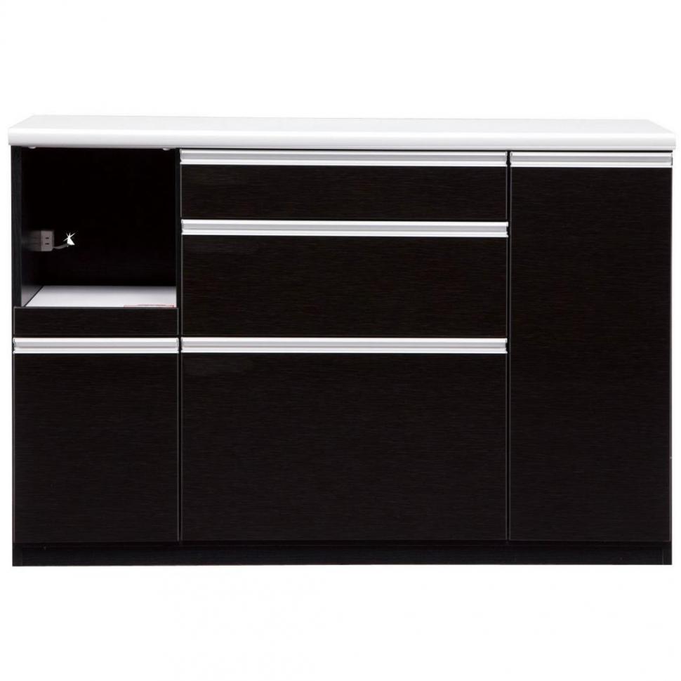 高機能キッチンカウンター アリエス140 BK | Sizeee