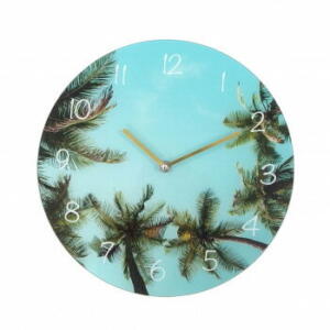 ガラスウォールクロック ビーチ E CL056265 | Sizeee