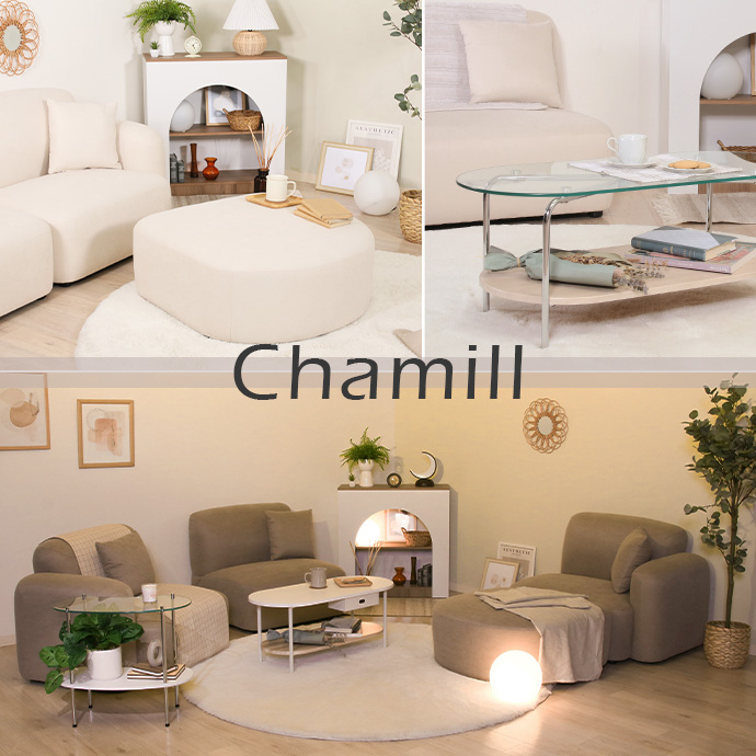 【単品】Chamill 1人掛けソファ 肘なしタイプ | Sizeee