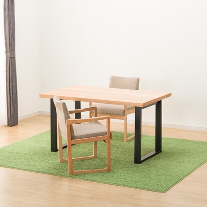 ダイニングテーブル3点セット(NコレクションT-06U 135 NA/BK/C-70 NA) | Sizeee