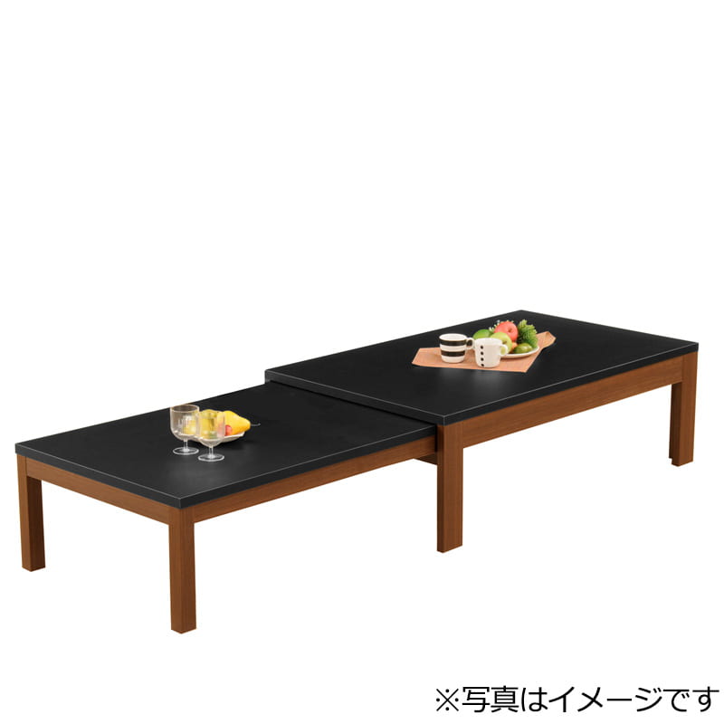 ファミリーテーブル ロングN 105×55 メラミン WN／BK | Sizeee