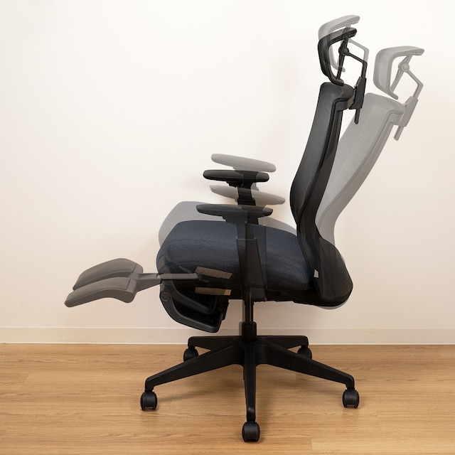 オフィスチェア(M5 フットレスト付き GY) | Sizeee