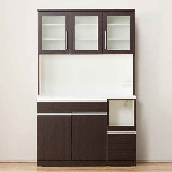 キッチンボード( レジューム120-2TG-H DBR/120-2TL-R DBR） | Sizeee