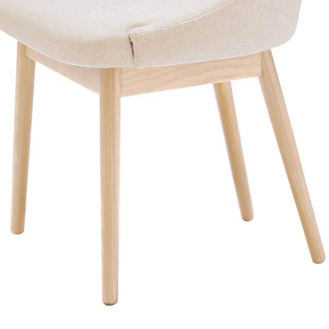 木製チェア(レイ01 C-UP484 布 NA/IV) | Sizeee