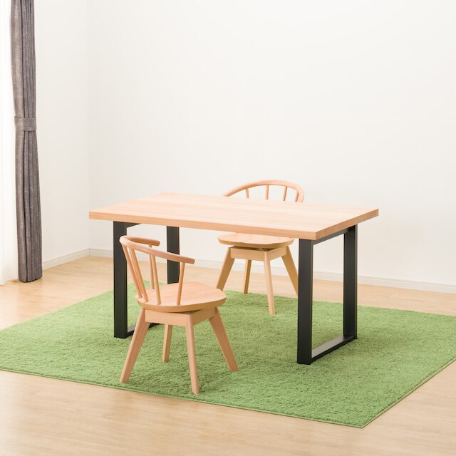 ダイニングテーブル3点セット(NコレクションT-06U 135 NA/BK/C-53S NA) | Sizeee