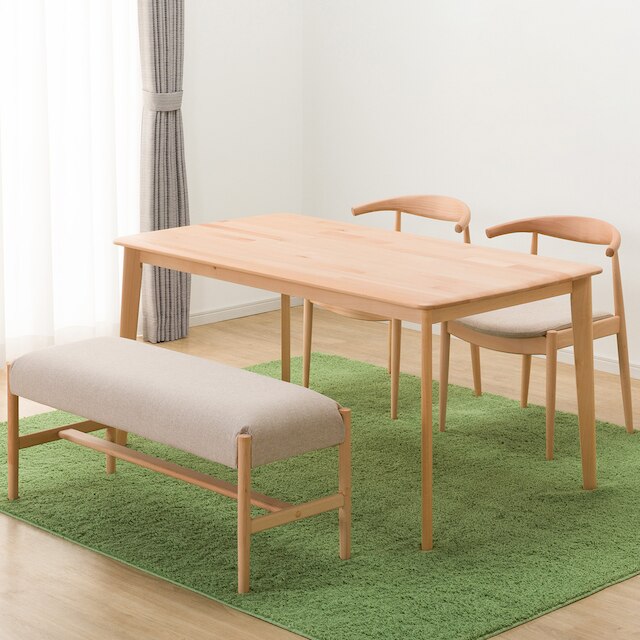 ダイニングテーブル4点セット(Nコレクション T-01 150 NA/C-01D NA/NSF-BE/B-34 NA/NSF-BE) | Sizeee