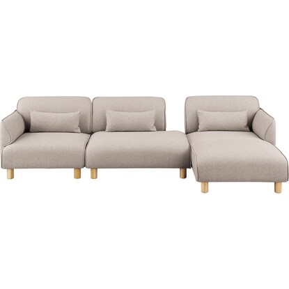 布張りカウチソファ(KK2307 LC GY) | Sizeee