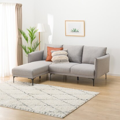 布張りカウチソファ(KK168 RC GY) | Sizeee