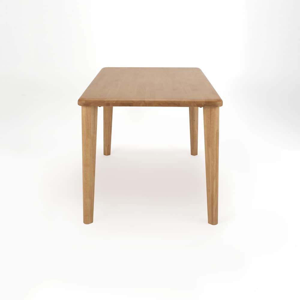 角丸優しいダイニングテーブル 4本脚 幅140奥行80cm | Sizeee