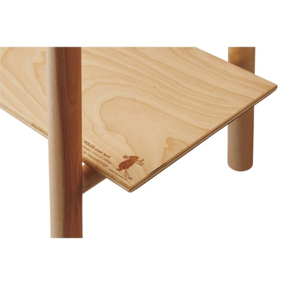 北海道産カバ材コートラック 幅70cm | Sizeee